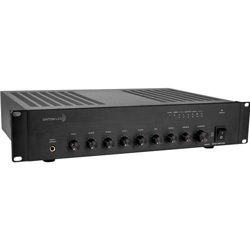 Dayton Audio - DA60R Commercial Audio Amplifier 60W 70V/ 100V/ 4 Ohm ...