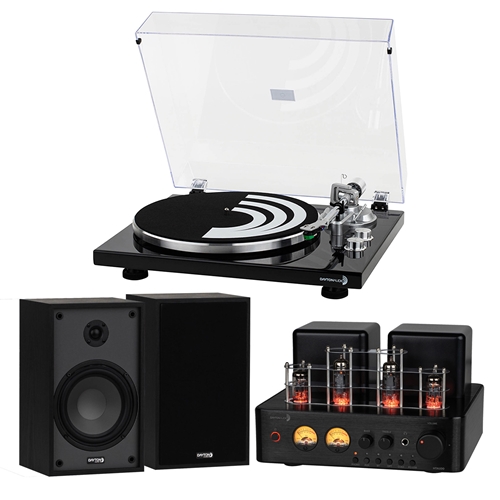 Dayton Audio - Hi-Fi Bookshelf Stereo System, Black