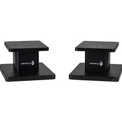 Dayton Audio - 6" Universal Wood Speaker Stand Pair, Black